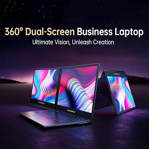 Ultimus F1 360° Horizontal Dual Screen Business Laptop 12th Gen Intel ...